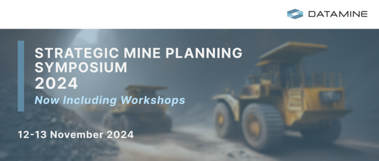 Datamine Australia Strategic Mine Planning Symposium 2024 - Minemax